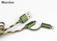 China Camouflage Color USB Charging Cable Aluminum Housing Support Charge And Sync for sale