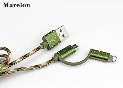 China Camouflage Color USB Charging Cable Aluminum Housing Support Charge And Sync for sale