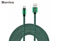 China Nylon Hemp FLower USB Transfer Cable 1M / 3FT Round Fabric Braided Custom Logo for sale
