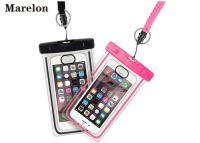 China Transparent Swimming Waterproof Cell Phone Cases With Lanyard Strap for sale