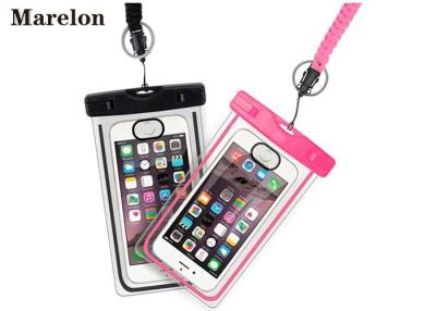 China Transparent Swimming Waterproof Cell Phone Cases With Lanyard Strap for sale