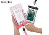 China Transparent Swimming Waterproof Cell Phone Cases With Lanyard Strap for sale