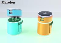 China Promotional Hotel Gifts International Travel Adapter Plug Converter LED Logo Print for sale