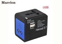 China Global Travel Power Adapter, Dual USB Travel Adapter Built In 6A Fuse Safeguard Devices for Corporate Gifts for sale