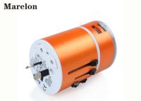China Multi Plug Travel Power Adapter / Mobile Phone Accessories 2 USB Ports for sale