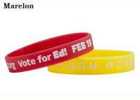 China Multi Color Wristband Custom Silicone Bracelet With Screen Printing Logo for sale