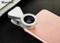 China Macro Clip - On Universal Phone Selfie Lens LED Flashlight With Wide Angle 140 Degrees for sale