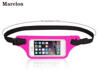 China Sport LED Waterproof Running Belt / Elastic Waist Belt Tool Bag With Touchable Window for sale