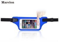 China Sport LED Waterproof Running Belt / Elastic Waist Belt Tool Bag With Touchable Window for sale