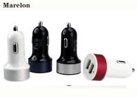China Dual USB Bluetooth Car Charger , Car FM Transmitter Intelligent IC Chip for sale