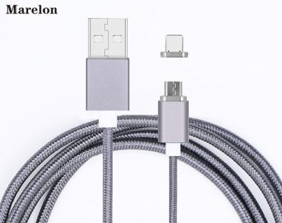 China Fast Charging Magnetic USB Data Cable Micro 8 pin USB Cable for Iphone / Xiaomi for sale
