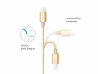 China Nylon Braided Quick Charge Usb Cable High Speed Data Sync For Samsung Galaxy , HTC for sale