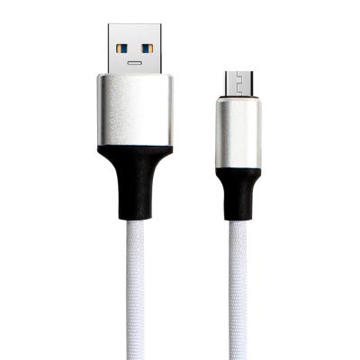 China 1M 2M 3M Nylon Braided Micro Usb Cable Mobile Phone Cables For Android / Apple Phone for sale
