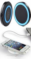 China Desktop Mobile Phone QI Fast Wireless Charger , Universal Micro Usb Charger for sale