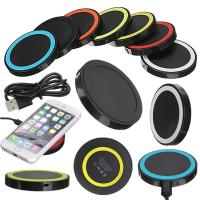 China Desktop Mobile Phone QI Fast Wireless Charger , Universal Micro Usb Charger for sale