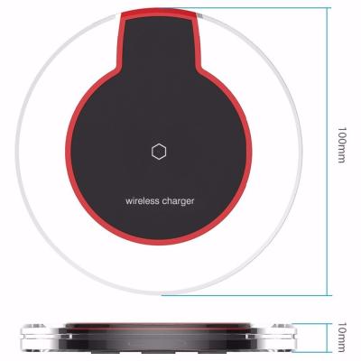 China Round Crystal Fantasy Wireless Charging Pad Qi Wireless Charger for Samsung Galaxy for sale