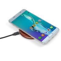 China Wood Qi Wireless Charging Pad For Phone , Customized promotional Gifts Qi Fast Charger for sale