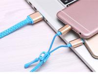 China Samsung  Iphone  Zipper USB Data Cable High Speed USB 2.0 Data Transfer Rates for sale