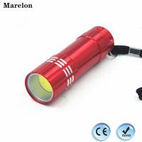 China 45g Weight Cob Led Torch Flashlight , Mini LED Flashlight With Lanyard for sale