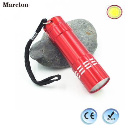 China 45g Weight Cob Led Torch Flashlight , Mini LED Flashlight With Lanyard for sale