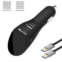 China Car Phone Charger With Air Purifier , Fast Car Charger With LED Display for sale