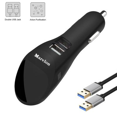 China Car Phone Charger With Air Purifier , Fast Car Charger With LED Display for sale