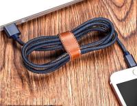 China Blue Jean Braided Apple Lightning Cable 3.3ft Fast Transfer For IPhone X 8 7 6S for sale