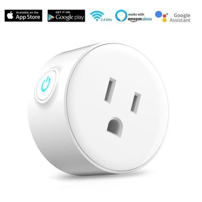 China Flame Resistant Wifi Smart Plug Socket , App Controlled Socket For US Google Home for sale