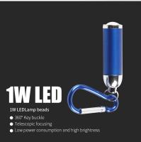 China Electric Torch Brightest LED Flashlight Lumens Small LED Flashlight With Carabiner for sale