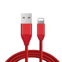 China Nylon Braided USB Data Cable , USB Charging Cable For IPhone 6S / IPhone X for sale