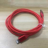 China Nylon Braided USB Data Cable , USB Charging Cable For IPhone 6S / IPhone X for sale