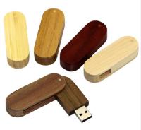China Wood Swivel Usb Memory Device Drive , 4Gb 16Gb Mini Usb Memory Stick 1 Year Warranty for sale