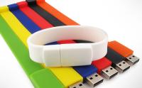 China Silicone Bracelet Usb Flash Memory , 4GB Wristband High Capacity Flash Drive for sale