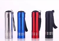 China Outdoor LED Emergency Flashlight Camping Lamp Customized Aluminum Mini Torch 9 LED for sale