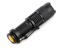 China Metal LED Emergency Flashlight 100 Lumens Mini Torch Dry Battery For Promotion Gift for sale