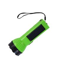 China Camping Equipment LED Emergency Flashlight Solar Hunting Torch ABS Lamp Body for sale