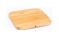 China Bamboo Wooden QI Wireless Charger Shape / Logo Customized For Smart Phone for sale