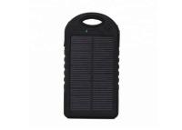 China Custom Logo Portable Solar Power Bank Waterproof Dual USB Mobile Phone Battery Charger for sale