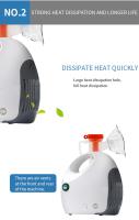 China SGS Medical Electric Nebulizer Machine , 1.2KG Inhaler Piston Compressor Nebulizer for sale