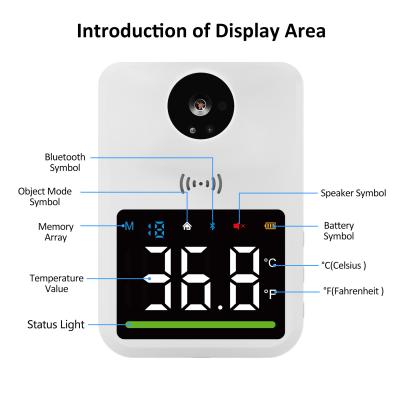 China Wall Mounted Infrared Forehead Thermometer High Accurate Automatic for sale