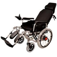 China 20km 6km/h Four Wheel Drive Wheelchair , 500W One Step Folding Electric Wheelchair for sale