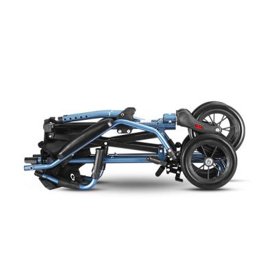 China Lightweight Drive Medical Wheelchairs 8.8kg Black Anti Back Tipping Design for sale