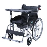 China Foldable Portable Drive Medical Wheelchairs With Bedpan / Dining Table for sale