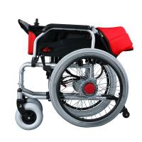 China DC220V 50Hz Drive Medical Wheelchairs / Lightweight Electric Folding Wheelchair for sale