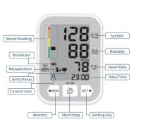 China 280g Portable Arm Blood Pressure Monitors DC 6V Household Digital BP Monitor for sale