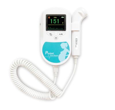 China 1 BPM Portable Medical Fetal Doppler 2.0MHz Automatic Shutdown Crooked Probe Structure for sale