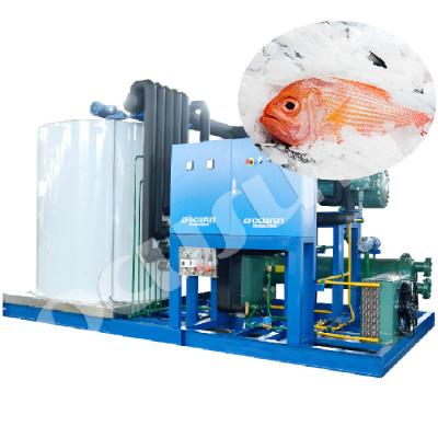 China 25Tons Industrial Ice Flake Machine with Water Cooling or Evaporative Cooling Condenser for sale