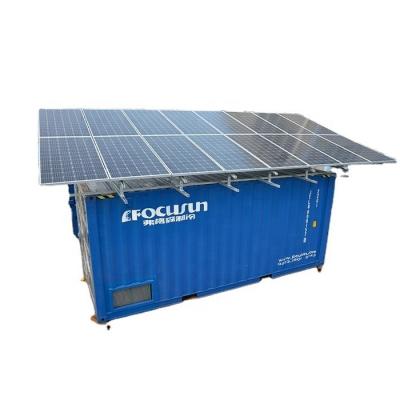 China Camara de Frio Solar para Alimentos con Paneles Solares de 300w*16 y Inversor de 25KVA for sale