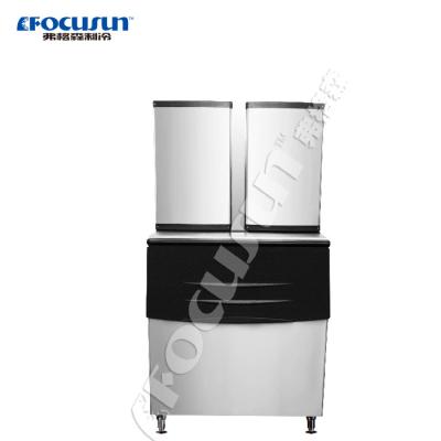 China Italy Compressor 2860w Commercial Type Cube Ice Making Machine FIM-1500G Capacity 680kgs Per Day for sale