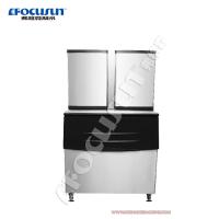 China Commercial Cube Ice Maker Machine with Transparent Design and Automatic Operation for sale